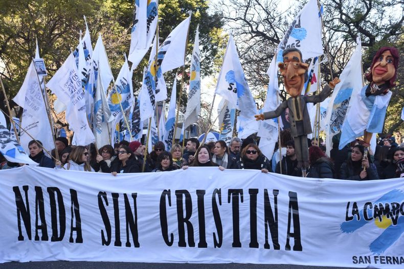 Radiografía de la marcha por CFK, una foto de la interna peronista en pausa