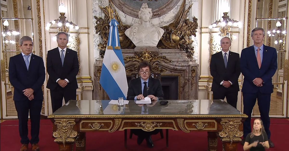 El discurso completo de Javier Milei en la cadena del milagro argentino
