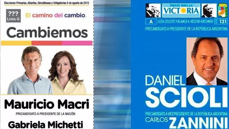 Son válidas las boletas de la primera vuelta de Scioli y Macri
