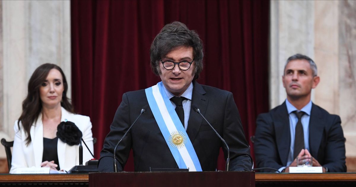 Sin oposición, Javier Milei hizo un acto libertario y anunció un nuevo ...