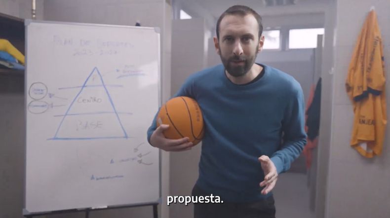 Clavó el triple: Damián Selci lanzó su nuevo spot de campaña en Hurlingham