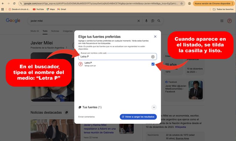 Fuentes Preferidas de Google: qué son y cómo sumar a Letra P en tus ...