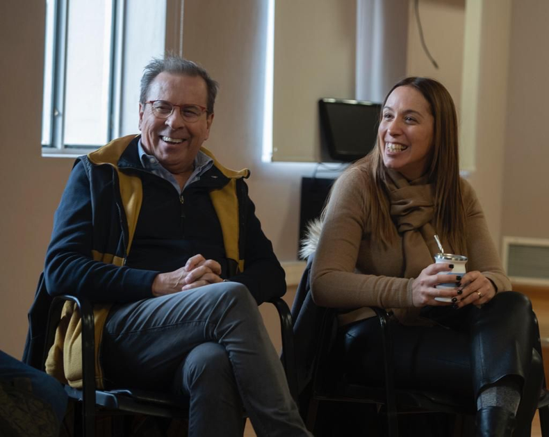 Santa Cruz: María Eugenia Vidal se mostró con Mario Markic