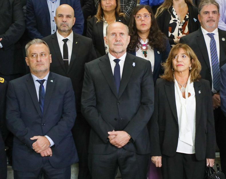 Omar Perotti y Marcelo Lewandowski, juntos pero separados