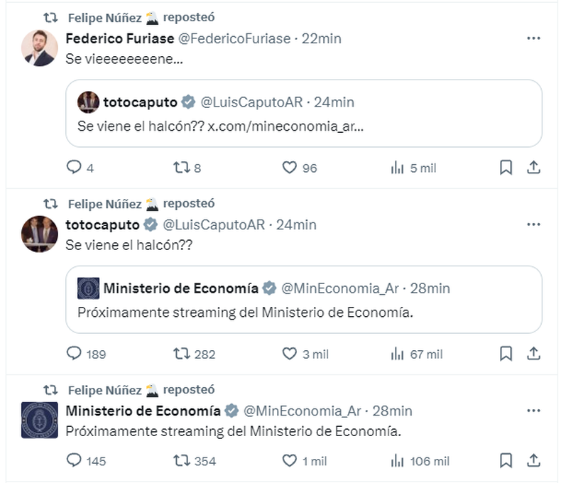 Toto Caputo, streamer: nueva plataforma con halcón propio